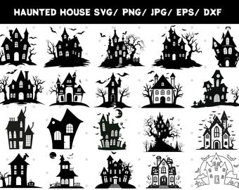 HAUNTED HOUSE SVG , Halloween Bundle Svg, Haunted House Svg Bundle ...