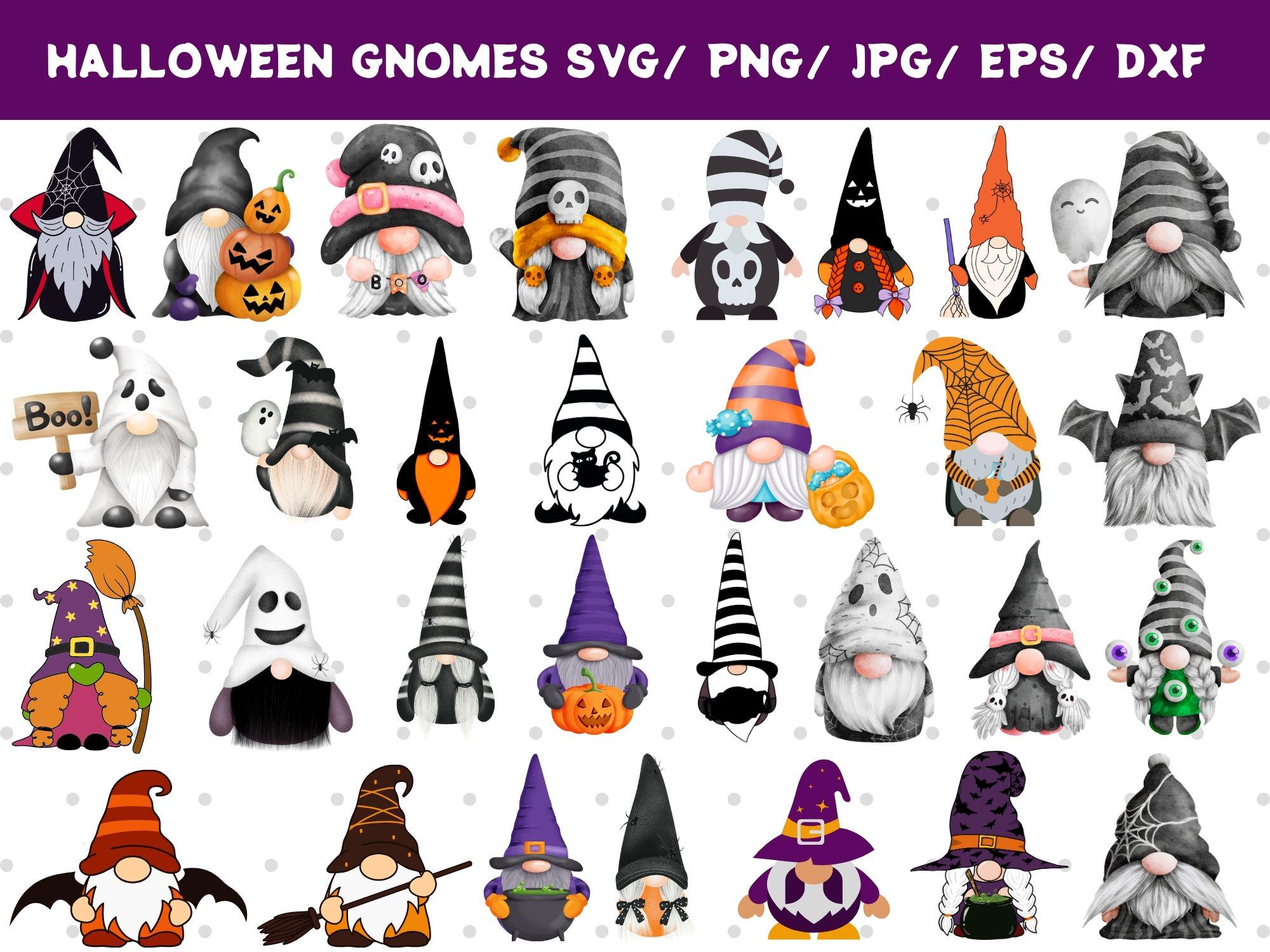 Watercolor Halloween Gnome, Halloween Clipart, Autumn Clipart ...