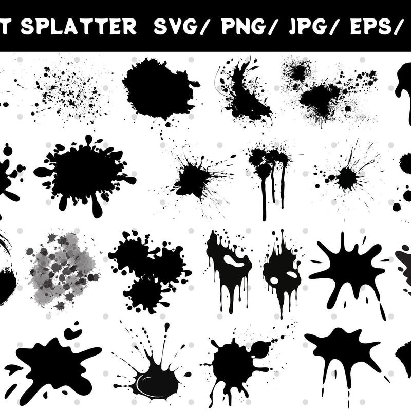 Paint Splatter Svg - Etsy