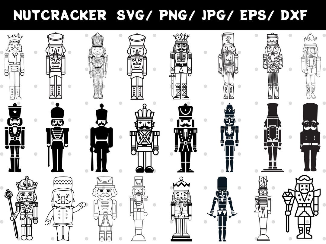 Nutcracker SVG: Christmas Cut Files for Cricut (digital Download) - Etsy