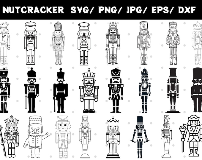 Nussknacker und Clara Silhouette SVG, Balletttanz (digitaler Download ...