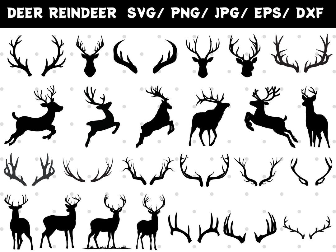 Reno svg, reno volador svg, silueta de reno, ciervo svg, reno png ...