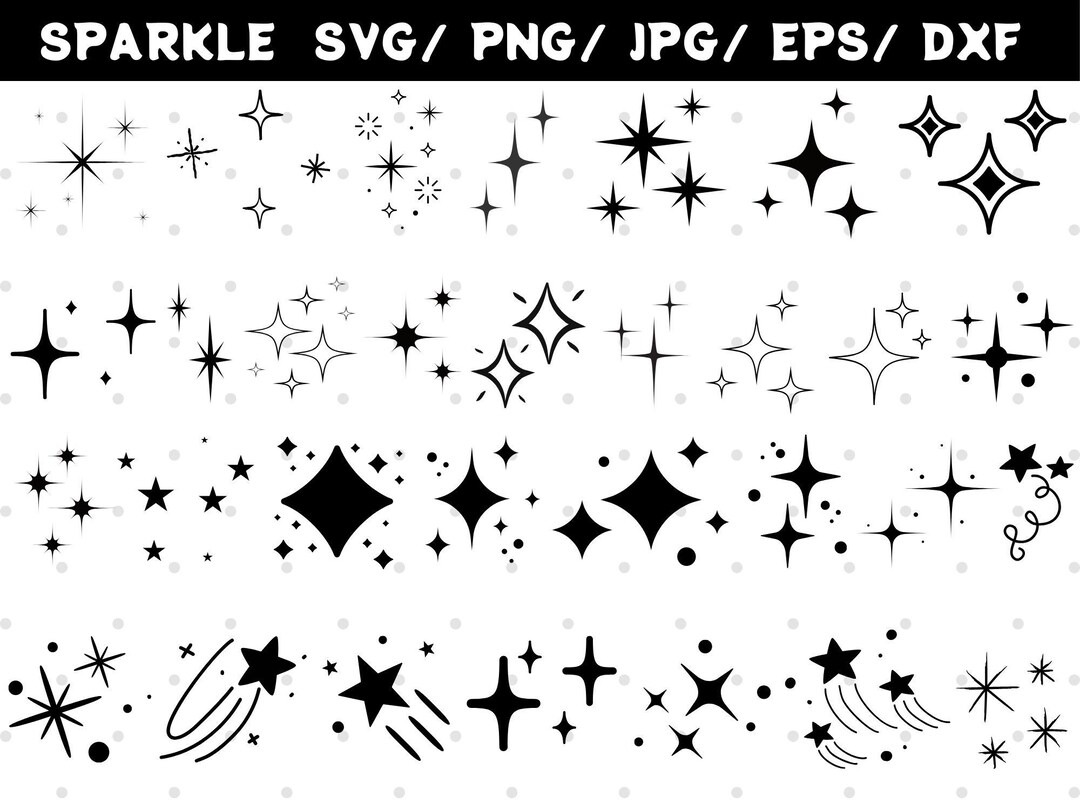 SPARKLE SVG, Stars SPARKLE Svg, Sparkle Svg Cut Files for Cricut ...