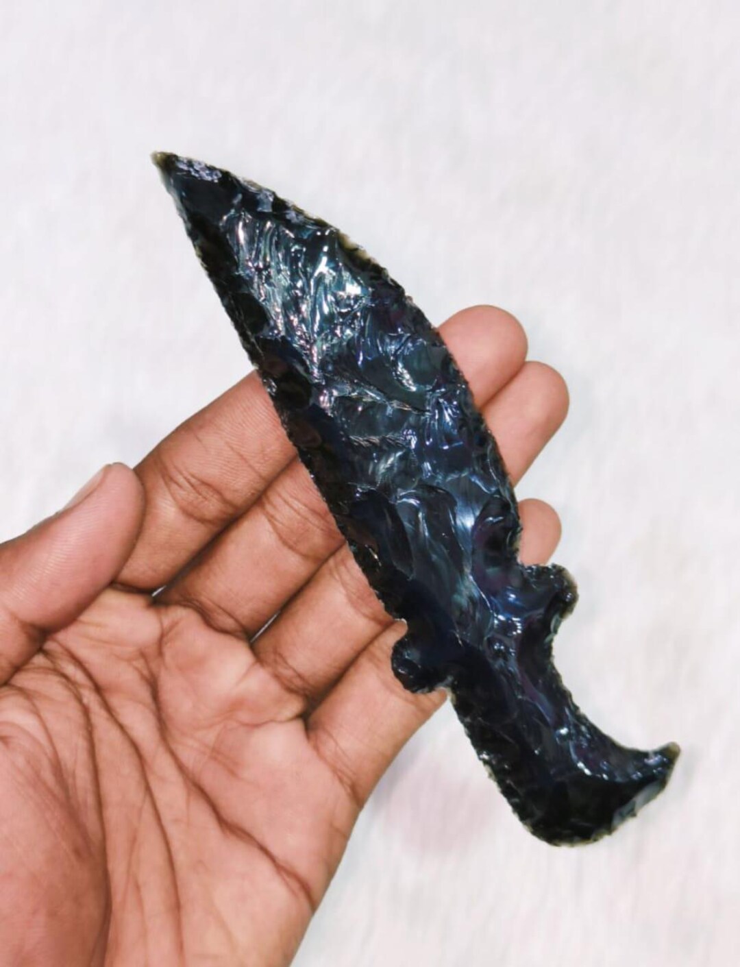 Black Obsidian Athame Obsidian Knife Obsidian Daggers Crystal Knife ...