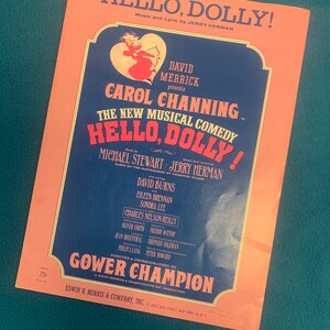 Hello Dolly Sheet Music - Carol Channing - Etsy