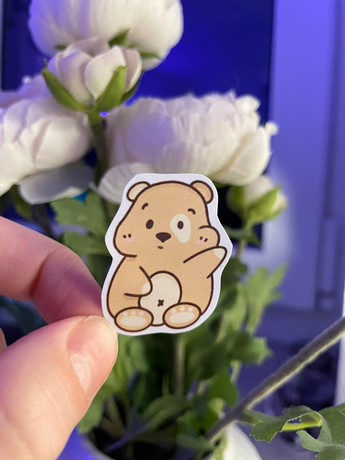Sticker Cute Kawaii Teddy Bear Sticker Set - Etsy