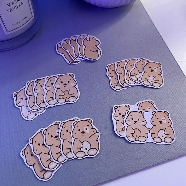 Teddy Bear Stickers - Etsy
