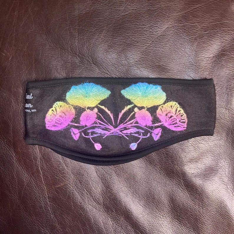 Poppy Flower Reflective Ear Warmer Headband - Etsy
