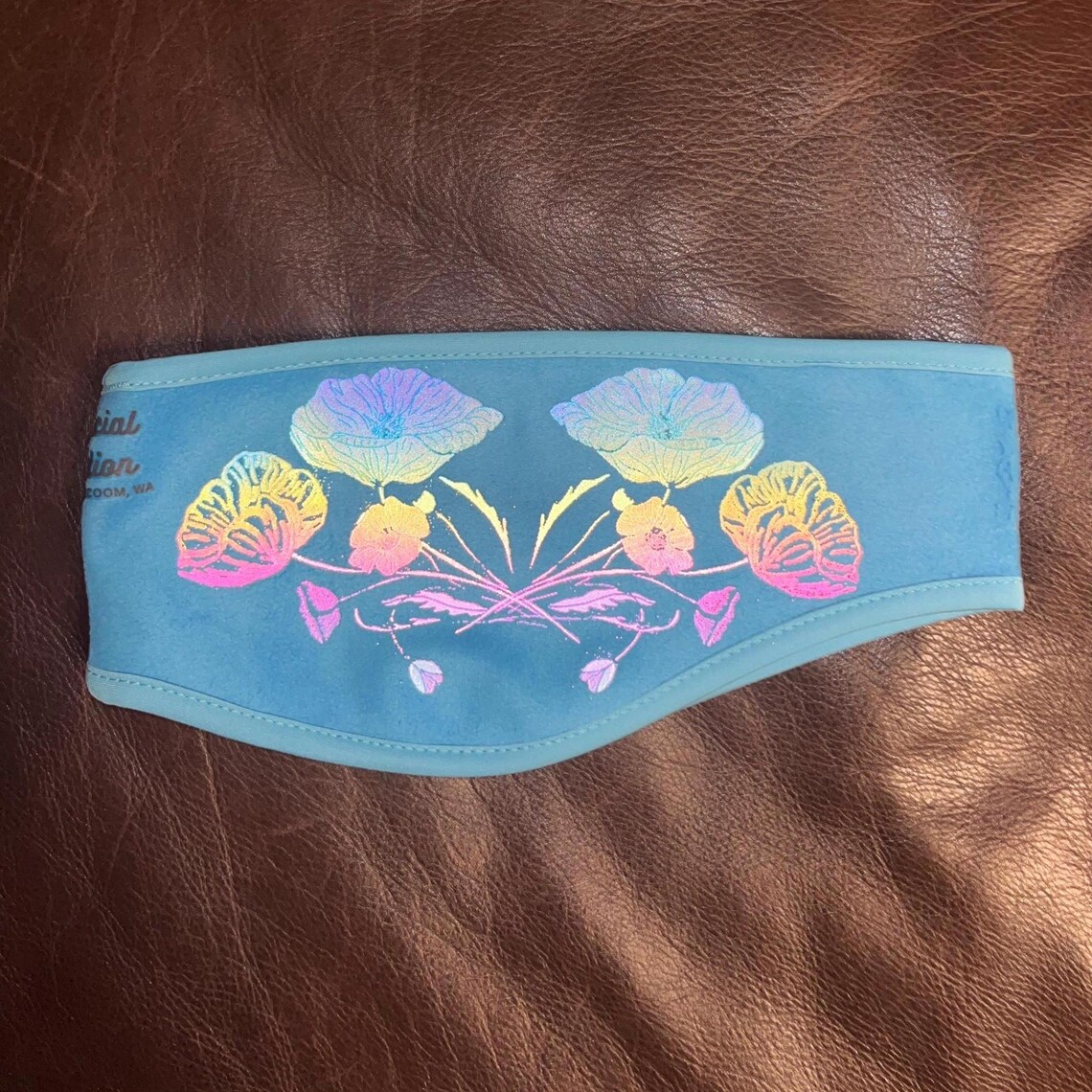 Poppy Flower Reflective Ear Warmer Headband - Etsy