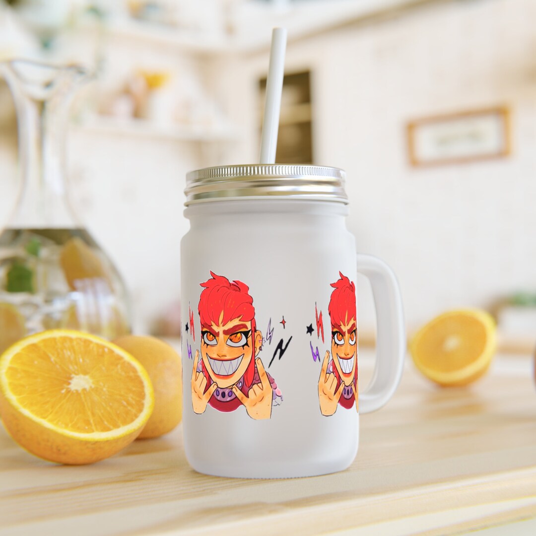 Nimona, Monster Girl, Red Hair Nimona, Nimona Movie Mason Jar - Etsy
