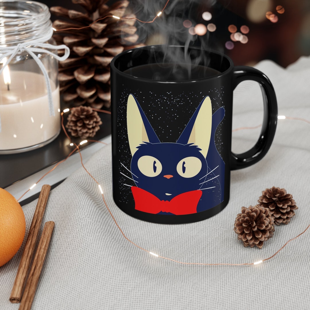 Kikis Delivery Service Jiji Studio Ghibli , Ghibli Black Mug - Etsy