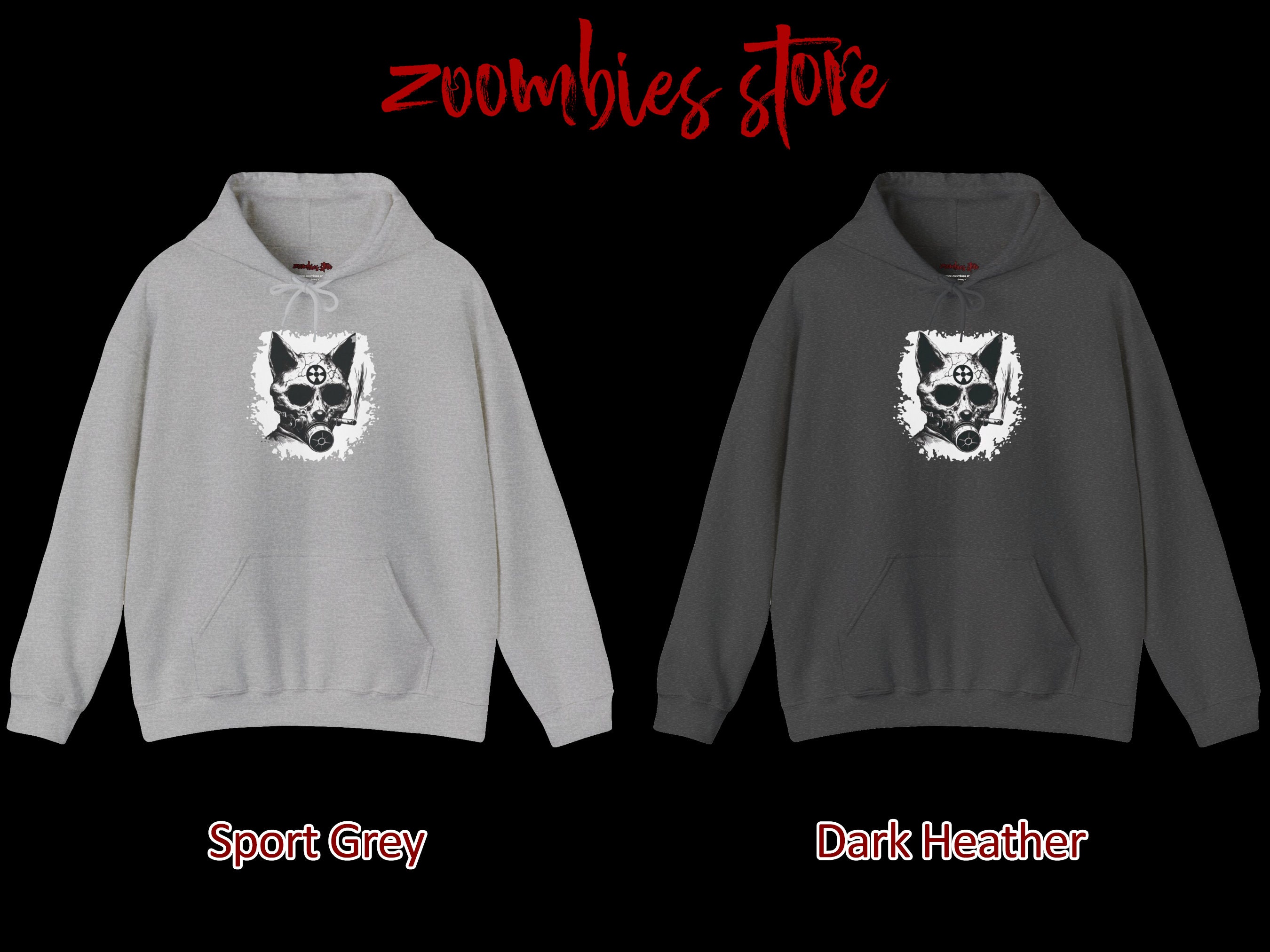 Zombie Hooded Sweatshirt Cat Birthday Idea for Teen Boy Stylish Idea ...