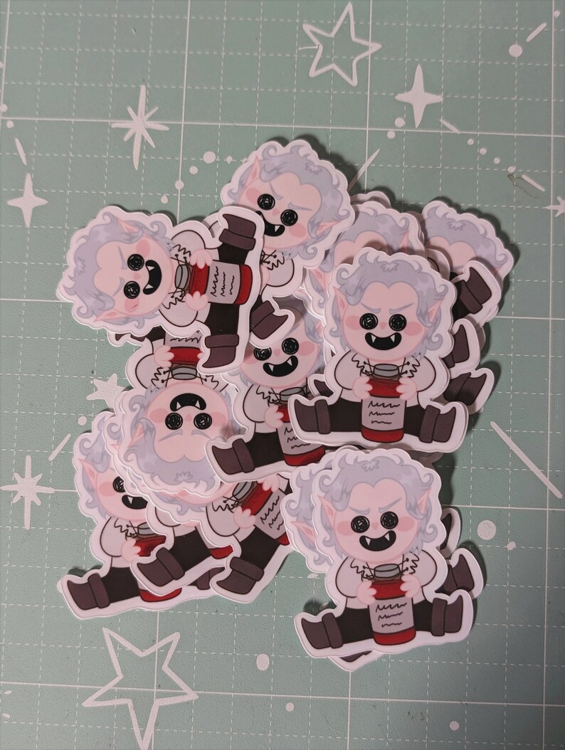 Astarion Cute Chibi Sticker Baldur's Gate 3 BG3 - Etsy