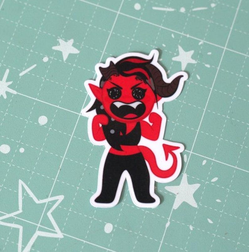 Karlach Cute Chibi Sticker Baldur's Gate 3 BG3 Baldurs Gate 3 Stickers ...