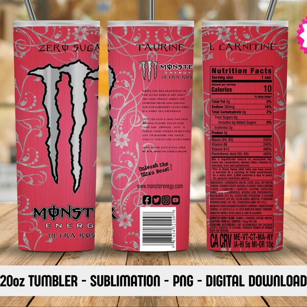 Monster Drink 20oz Png - Etsy