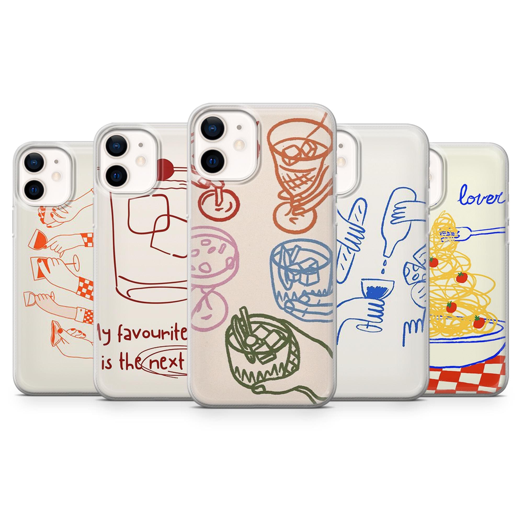 Drink Case Food Drink Lover Cover for iPhone 17pro, 16, 15, 14, 13, 12 ...