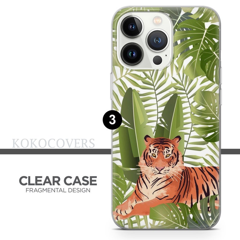 Tiger Phone Case Animal Cover for iPhone 17pro, 16, 15, 14, 13, 12 ...