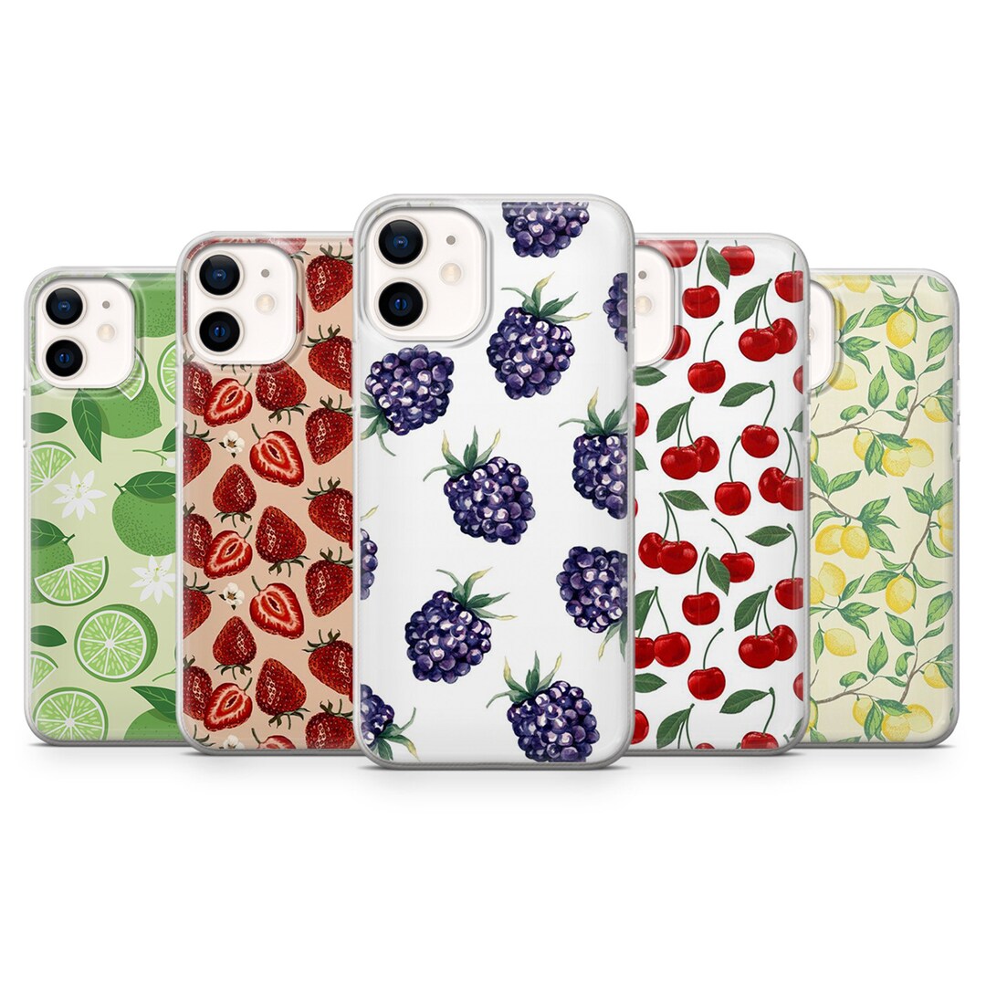 Fruit Case Berry Cover for iPhone 17pro, 16, 15, 14, 13, 12, Samsung ...
