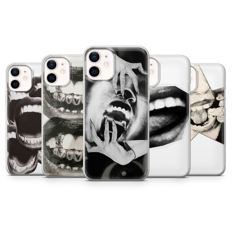 Women Mouth Case Lip Picture Cover for iPhone 15 14 13 12 Pro 11 XR SE ...