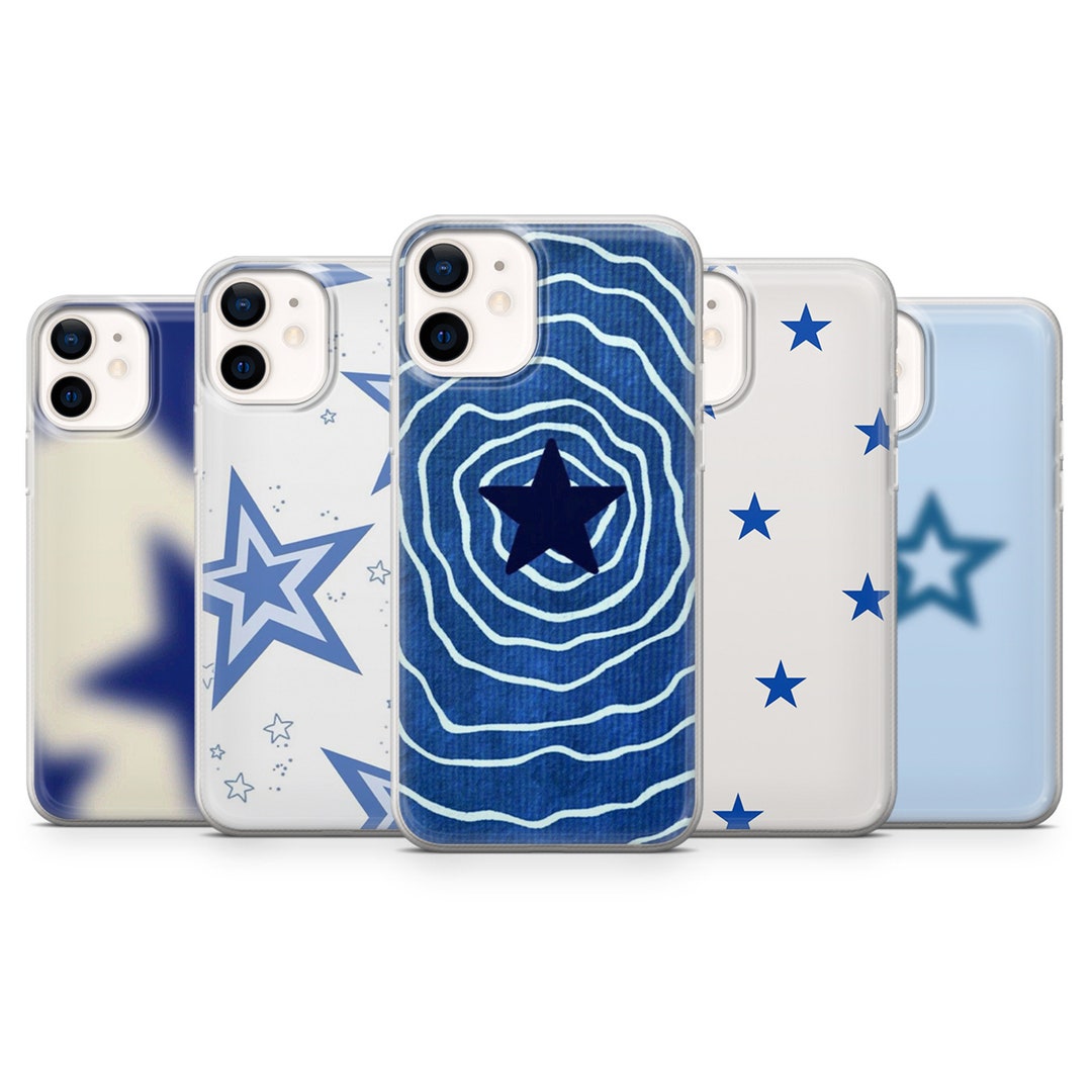 Star Case Blue Star Cover for iPhone 17pro, 16, 15, 14, 13, 12, Samsung ...
