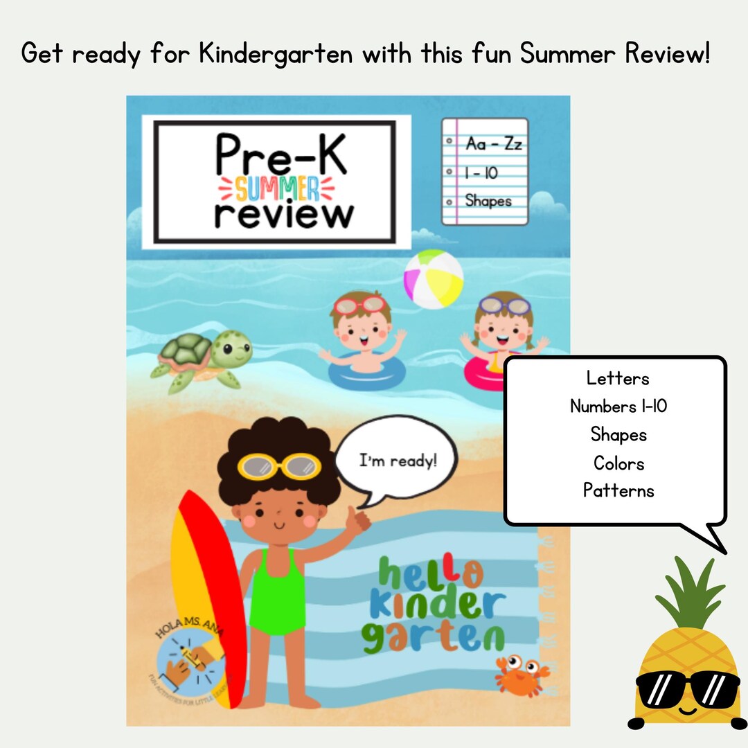 67-page Pre-k Summer Review Packet | Printable Preschool Worksheets ...