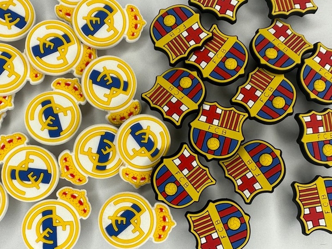 Barcelona & Real Madrid Croc Charms, Gift Fot Him/her, Fan Gift - Etsy