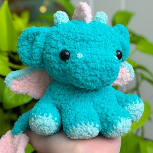 Crochet Baby Dragon Plushie Pattern | Amigurumi Stuffed Animal PDF ...