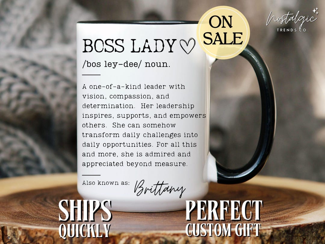 Personalized Boss Mug, Custom Boss Mug, Boss Lady Mug, Bosslady Coffee ...