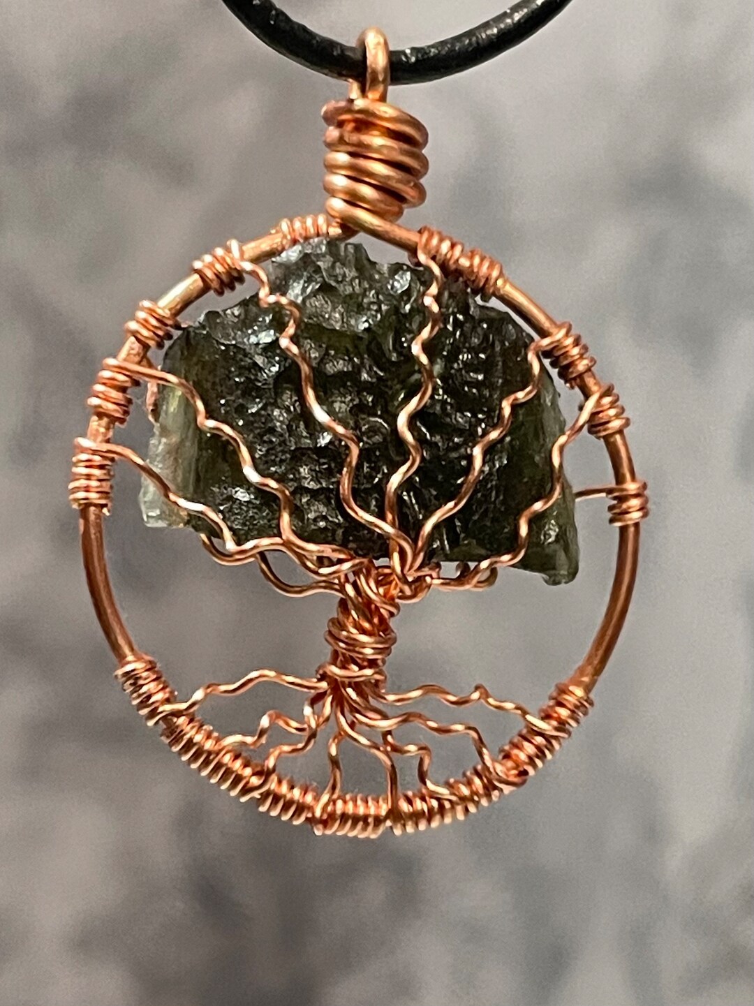 Moldavite Tree of Life - Etsy
