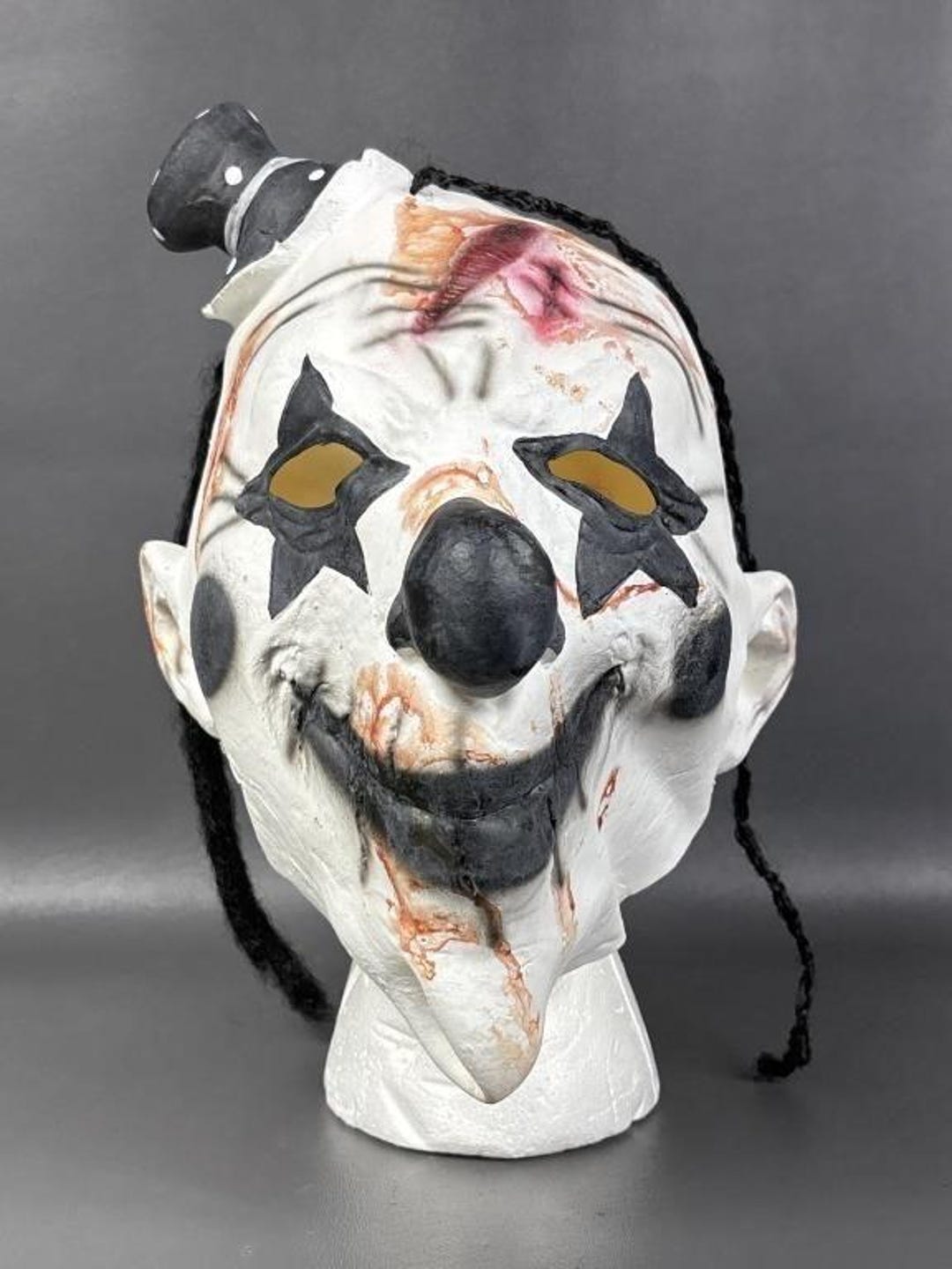 80s Latex Killer Clown Mask, Halloween Scary Disguise - Etsy