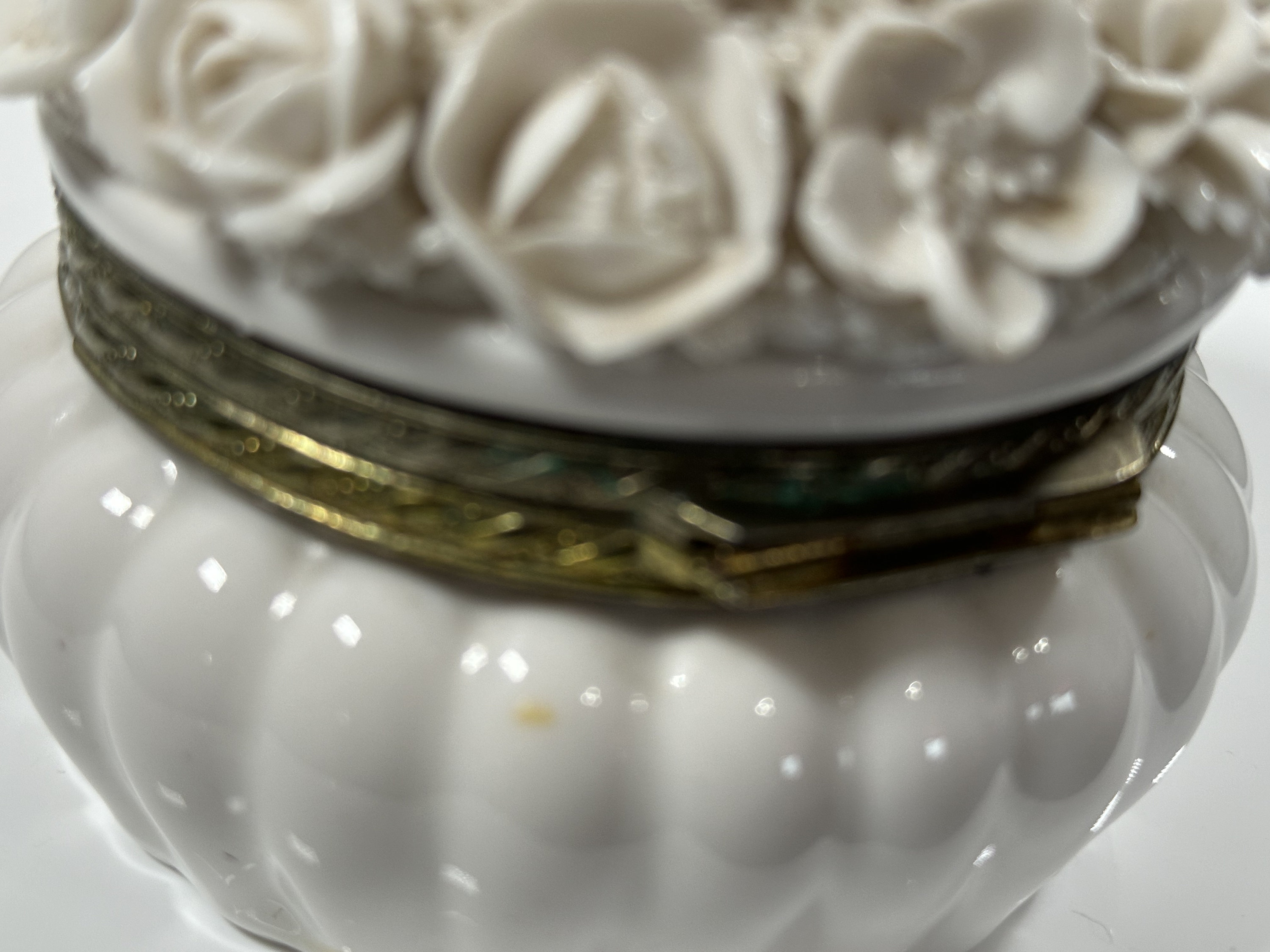 VTG Lenwile Ardalt Artware Japan Verithin Capodimonte Porcelain White ...