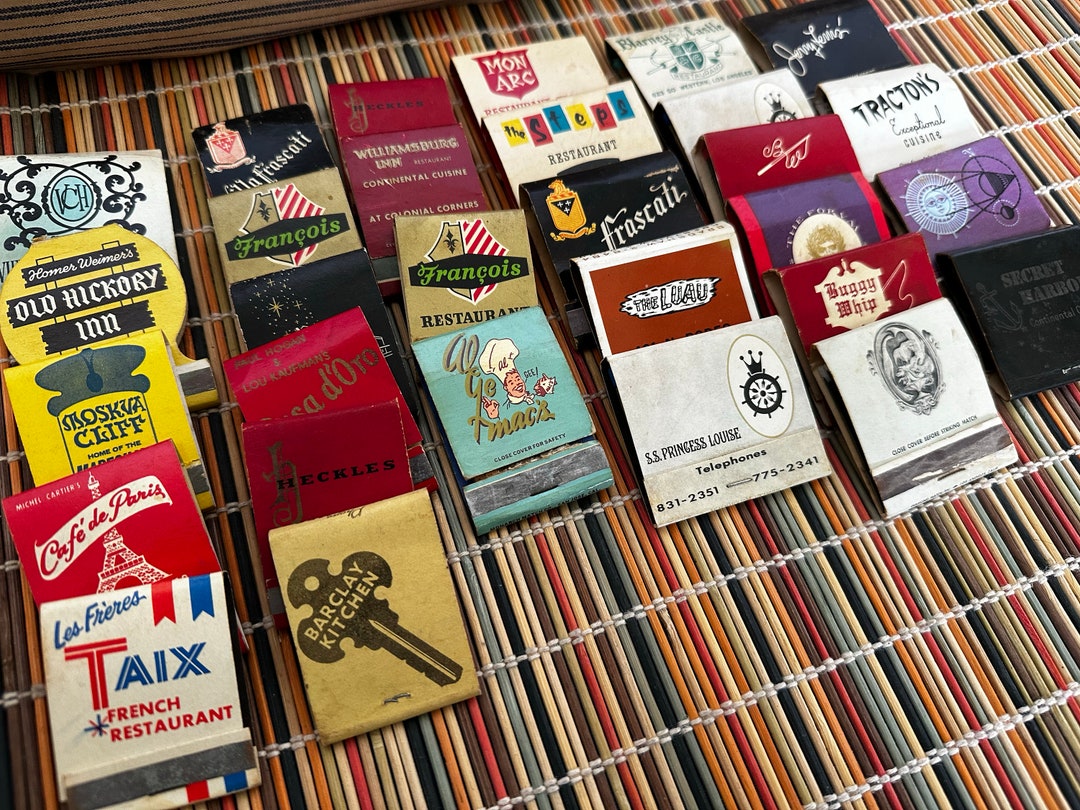 Vintage Lot of 30 California Restaurant Matchbooks - Etsy