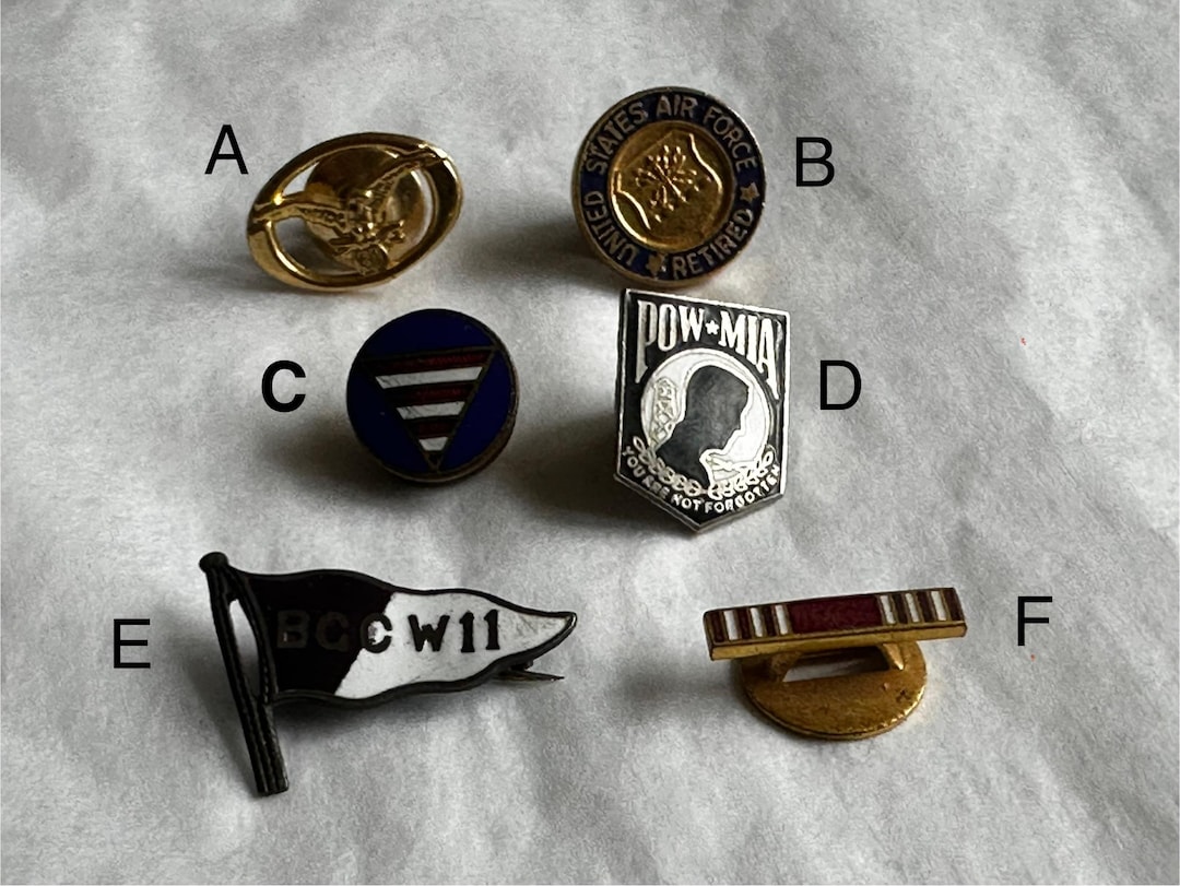 Vintage Military Pins - Etsy