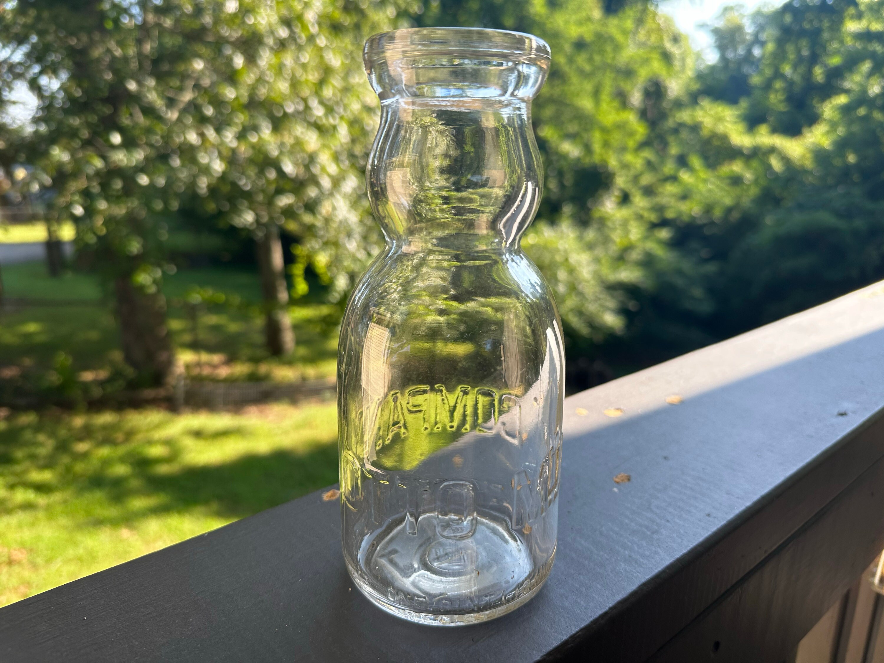 3 Vintage Milk Glass Bottles - Etsy