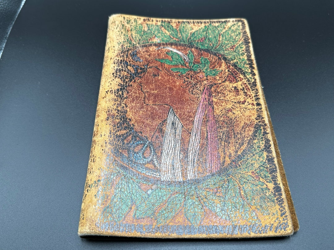 Vintage 1960s Handmade Leather Address Book Cover - Etsy