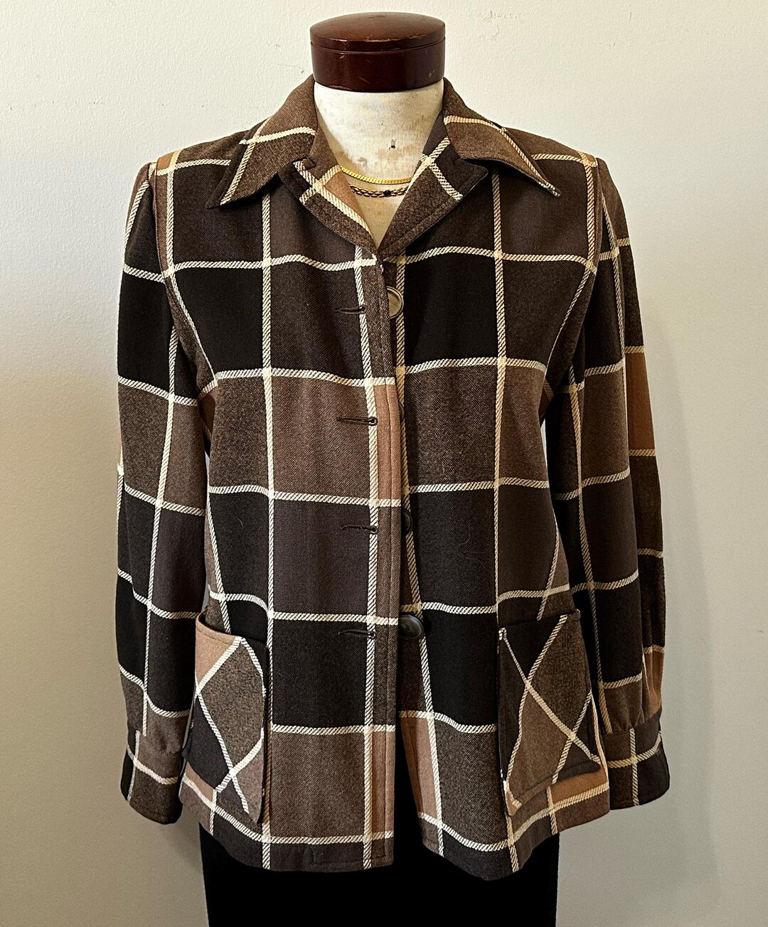 Vintage 50's Pendleton Ladies Wool 2 Pocket Jacket. Mint Condition ...