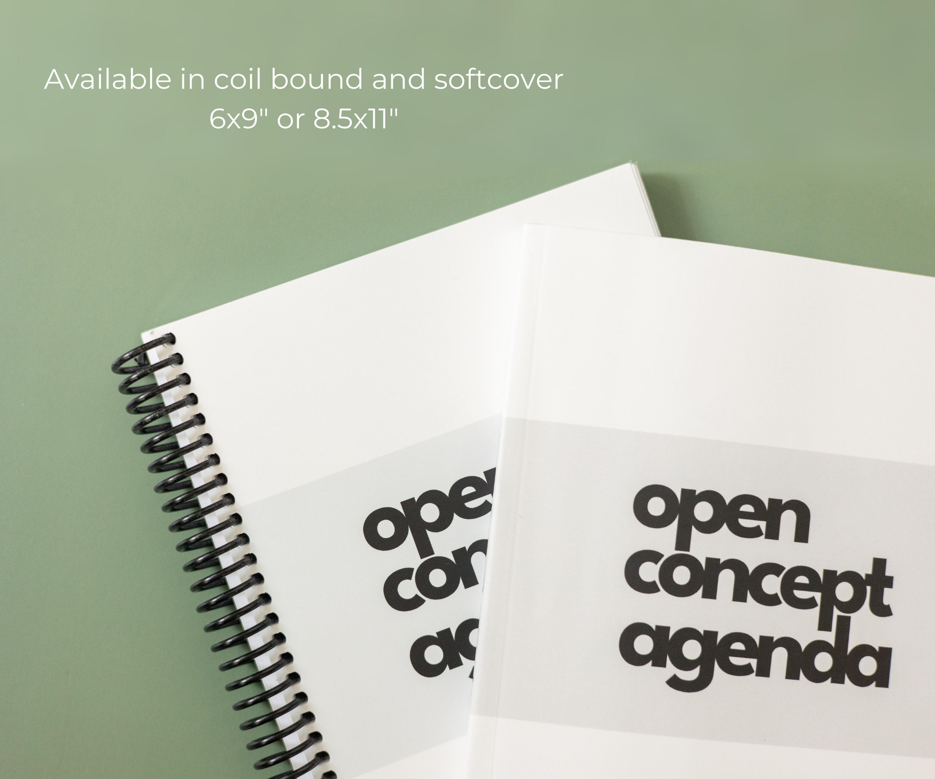 Large Undated Weekly Paper Planner - Perpetual Calendar With Spiral or ...