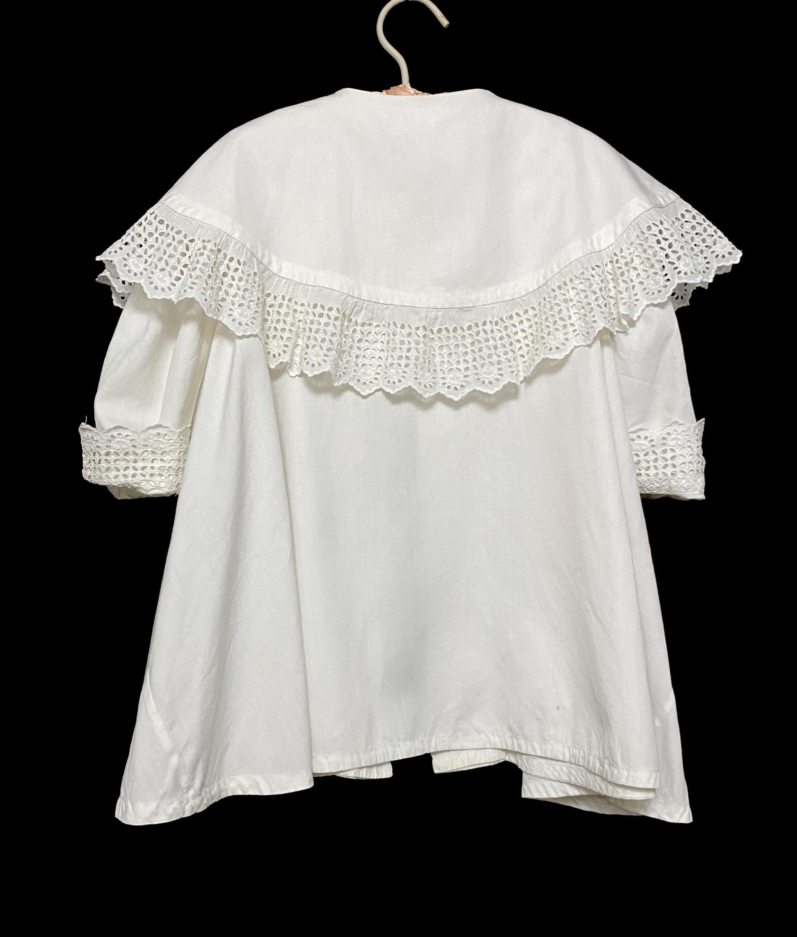 Antique Victorian Edwardian 4T Jacket White Cotton Overcoat Dress up ...