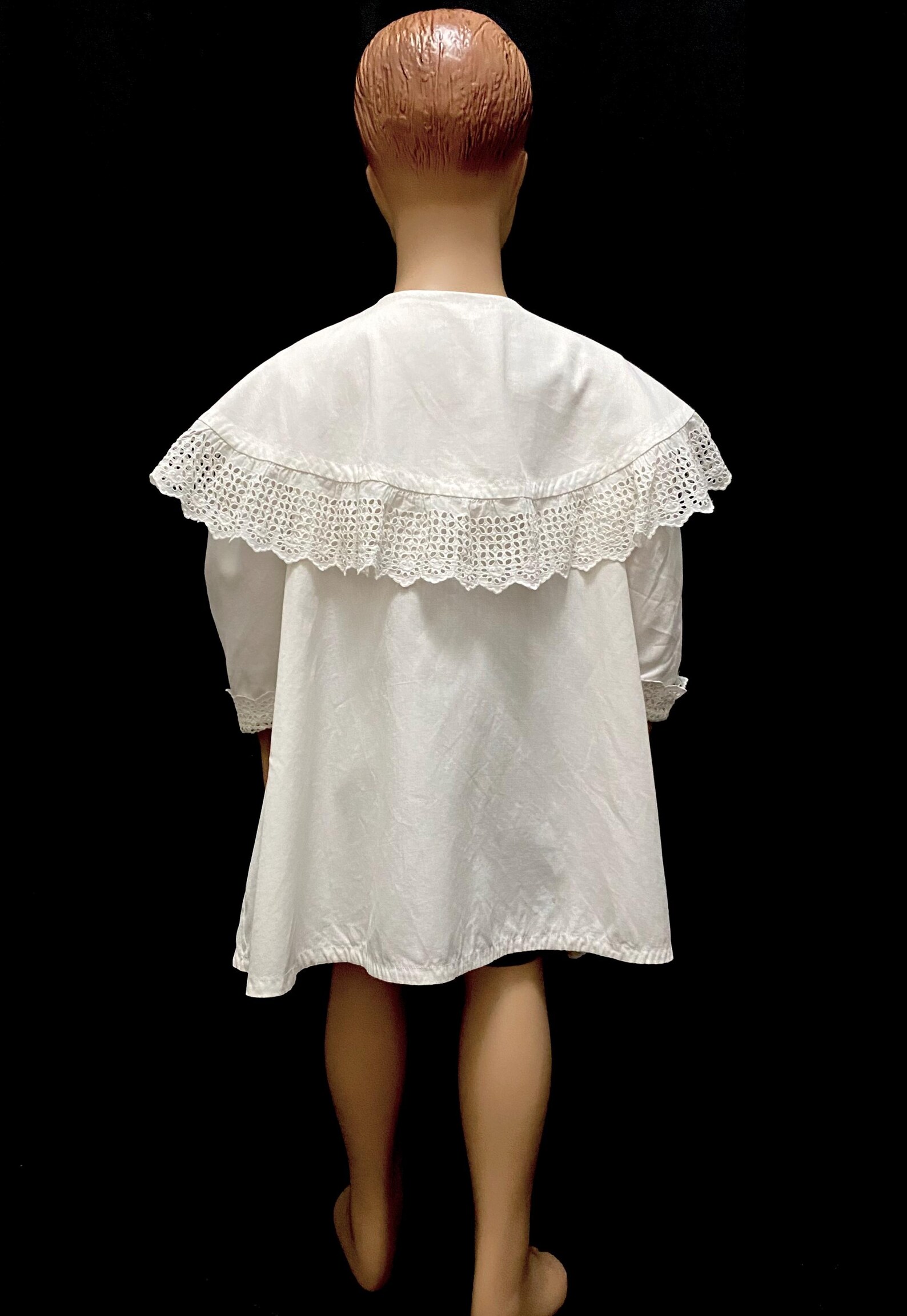 Antique Victorian Edwardian 4T Jacket White Cotton Overcoat Dress up ...
