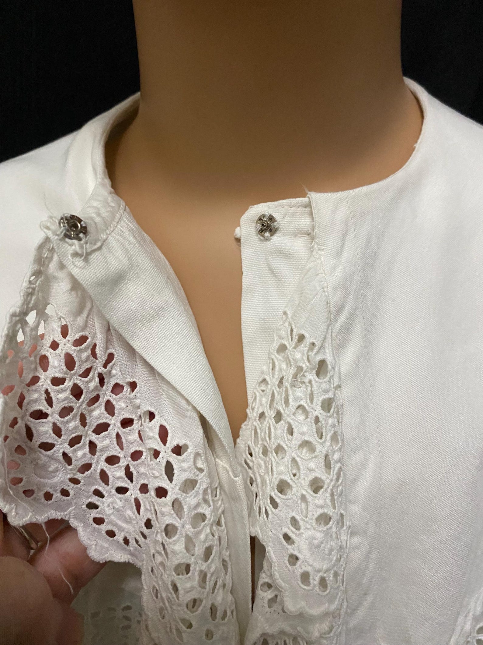 Antique Victorian Edwardian 4T Jacket White Cotton Overcoat Dress up ...