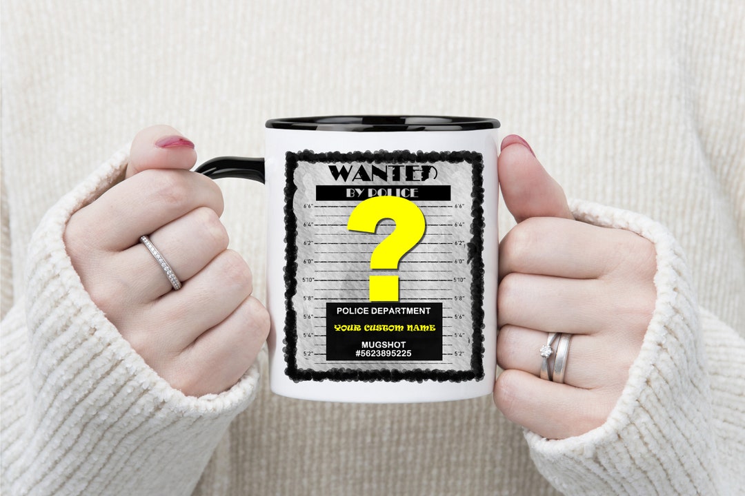 Personalized Mugshot Gift Mug, Mug Shot, Coffee Mug, Coffee Mug ...