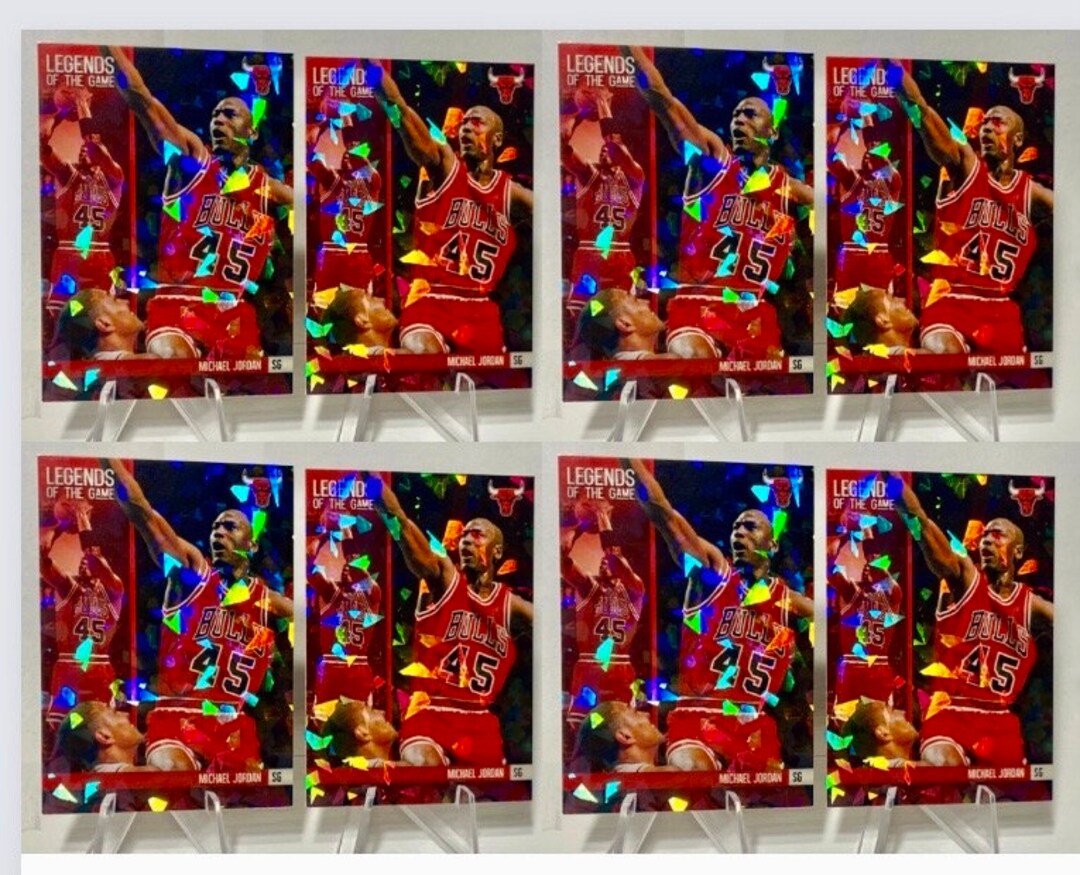 8 Michael Jordan Legends of the Game Cracked Ice Generation Next Cards ...