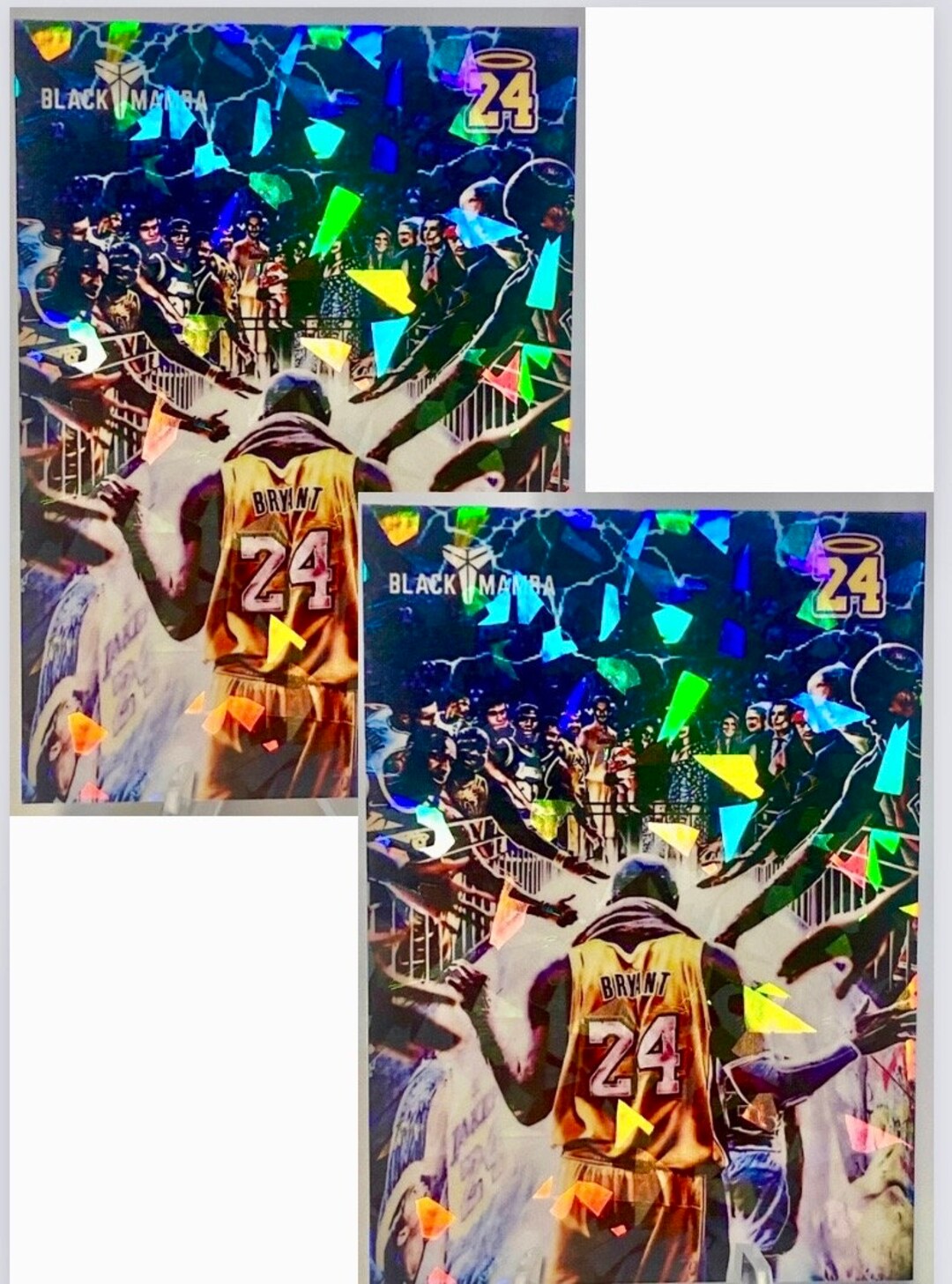 2 Kobe Bryant mamba Out Cracked Ice Tribute Cards by Dynasty You Get 2 ...