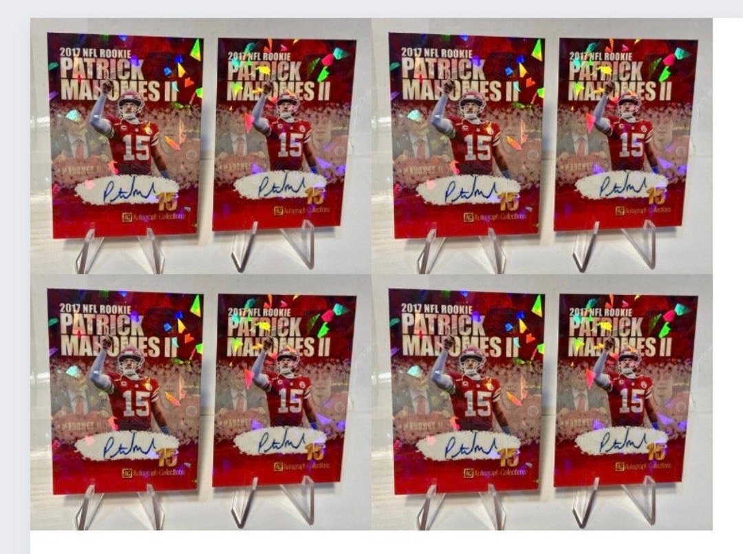 8 Patrick Mahomes 2017 Cracked Ice Autograph Collections Fascimile Auto ...