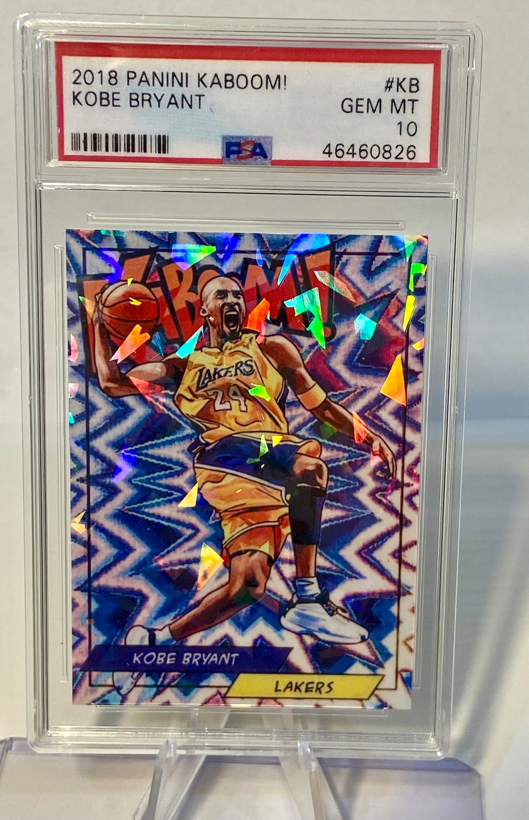 2018 Kobe Bryant Cracked Ice Panini Kaboom REPRINT Graded PSA Gem Mint ...