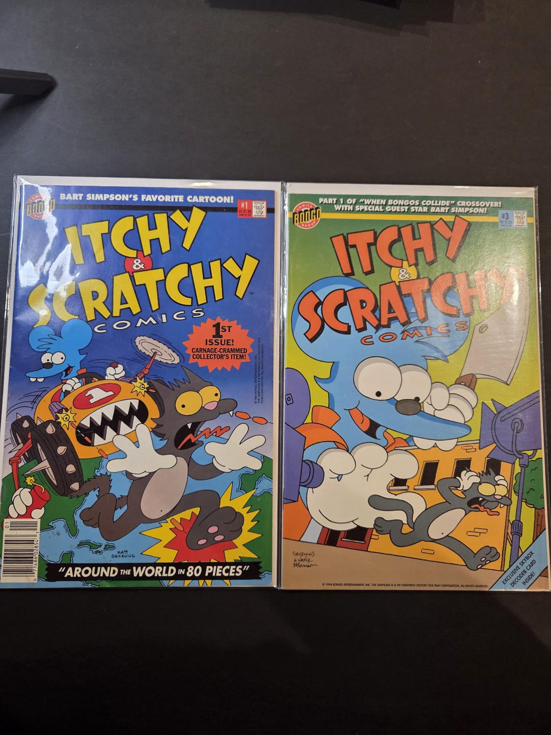 Itchy and Scratchy Comics Lot - 90s Comics Based on Simpsons Characters ...