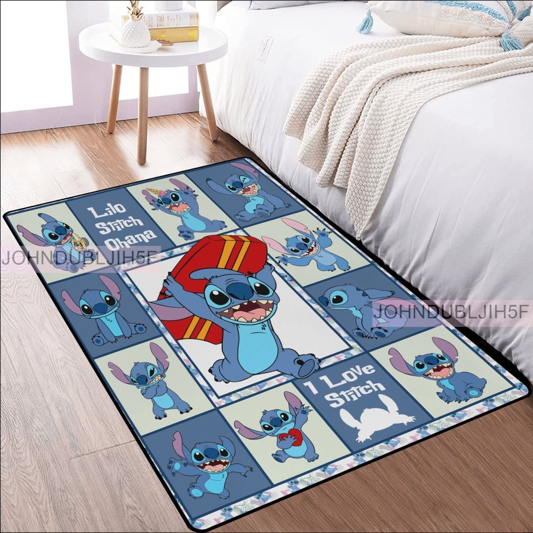 Disney Lilo and Stitch Rug, Disney Lilo and Stitch Gift, Fantastic Rug ...