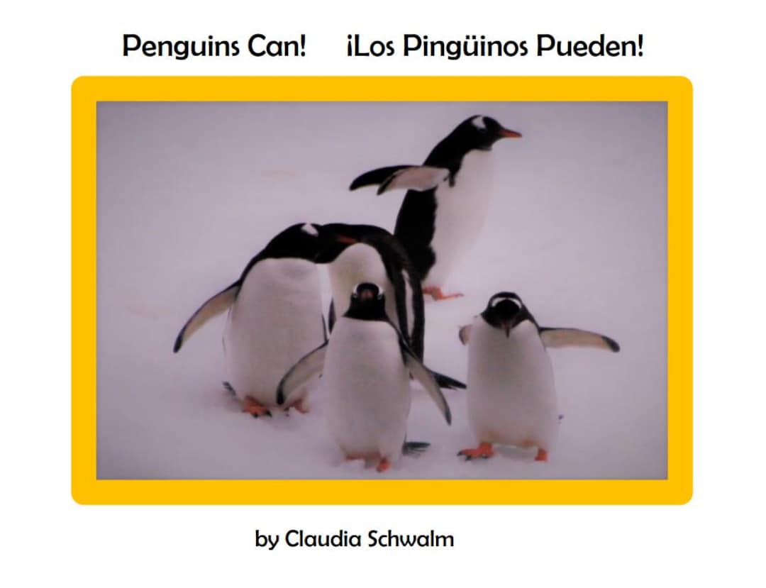 Penguins Can / Los Pingüinos Pueden Bilingual Book for Kids - Printable ...