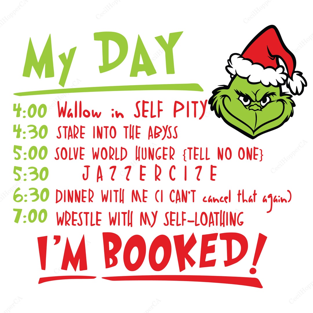 Mi día svg png mi día grinch svg grinch mi día estoy reservado - Etsy ...