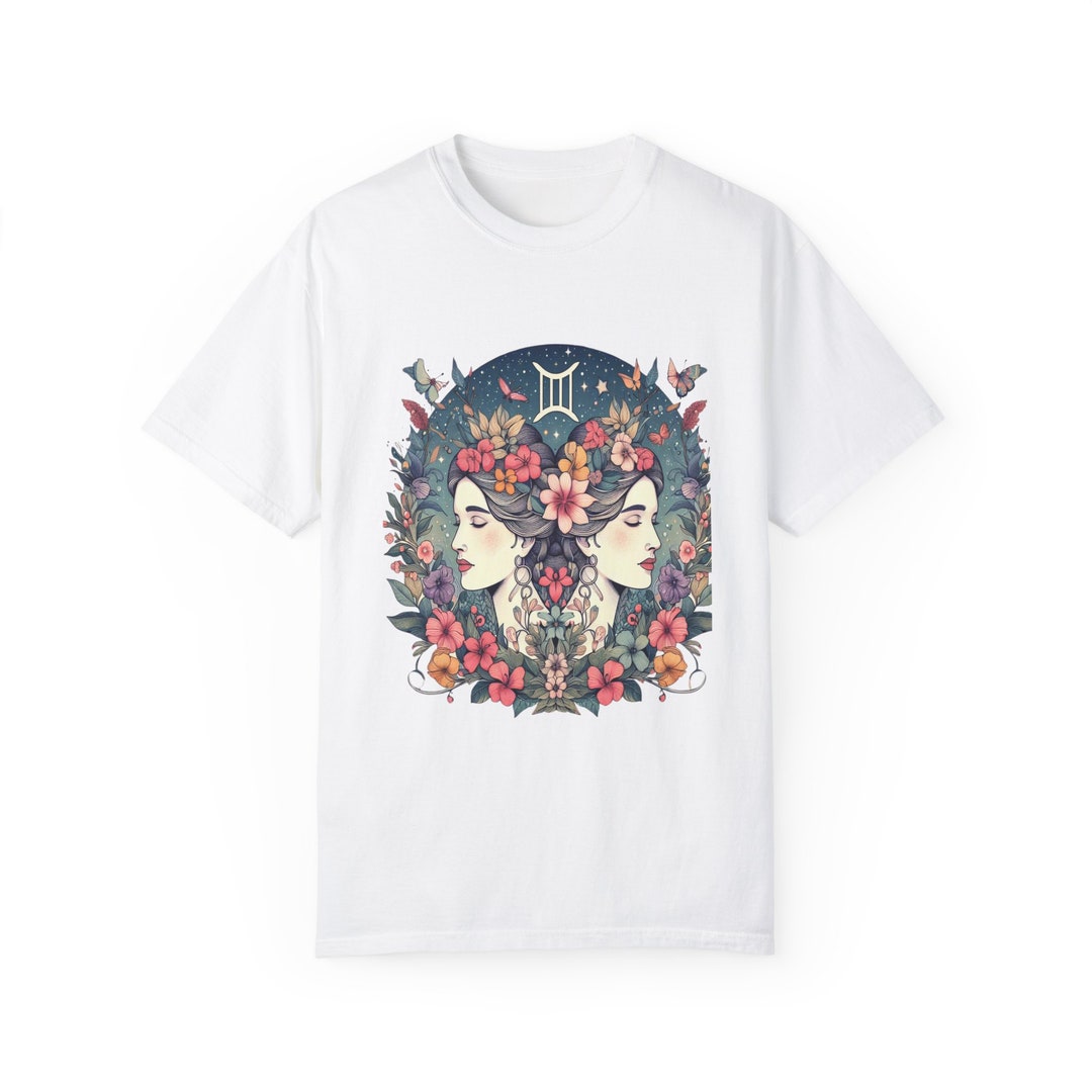 Gemini & Proud Astrology T-shirt Gemini Clothing Design Gemini Zodiac ...